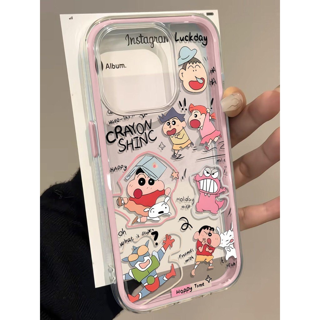 Jual Aesthetic Fancy Girl Shin Chan Casing Hp Iphone 16 17 Pro Max 11 ...