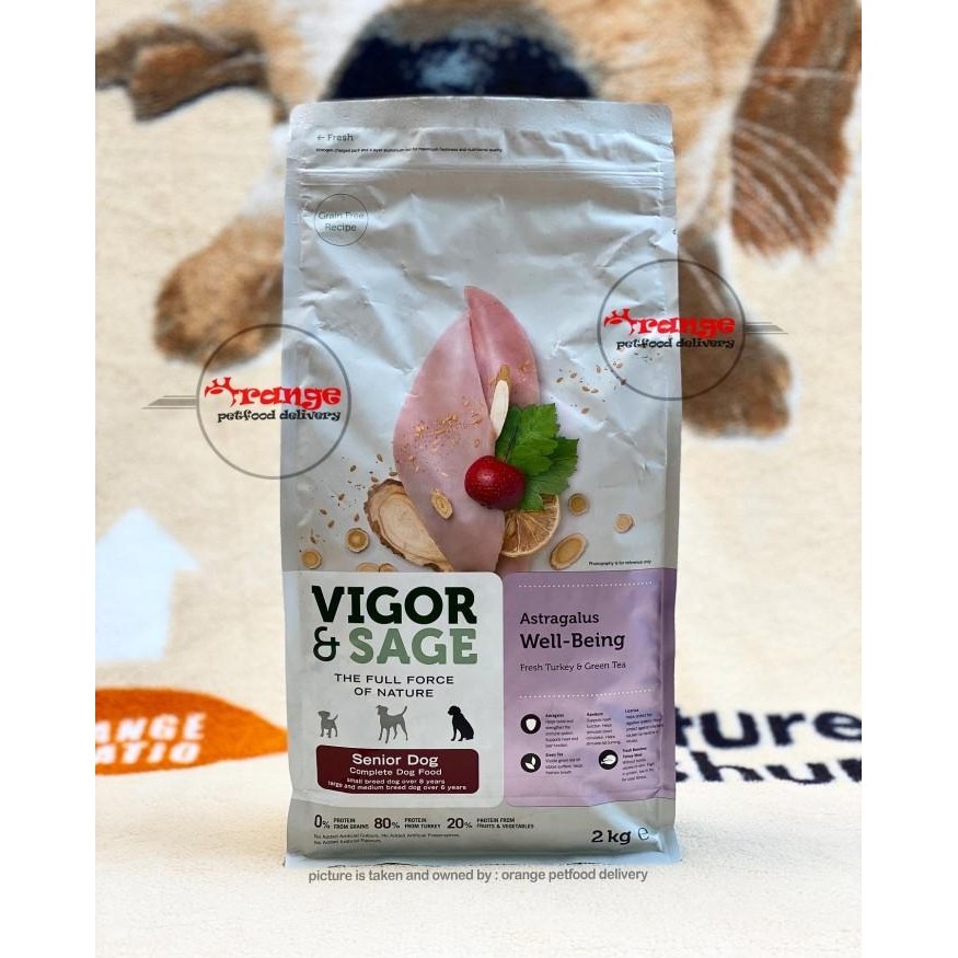 Jual ID VIGOR & SAGE SENIOR ASTRAGALUS TURKEY 2 KG - GRAIN FREE AND NON ...