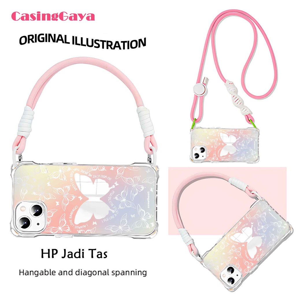 Jual Terbaru Kupu-Kupu Tali Case Hp Vivo Y29 Y19S Pro V50 V40 Lite 5G Y12A Y03T Y12S 2021 Y36 ...