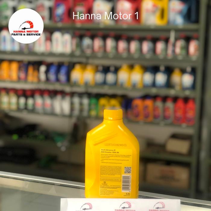 Jual OLI SHELL ADVANCE AX5 MATIC 10W-30 0.8L PCX VARIO BEAT SCOOPY ...