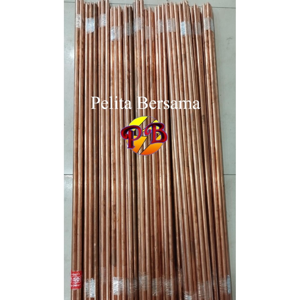 Jual Grounding Rod / Copper Rod 5/8 x 4 Meter Full Tembaga / Tembaga ...