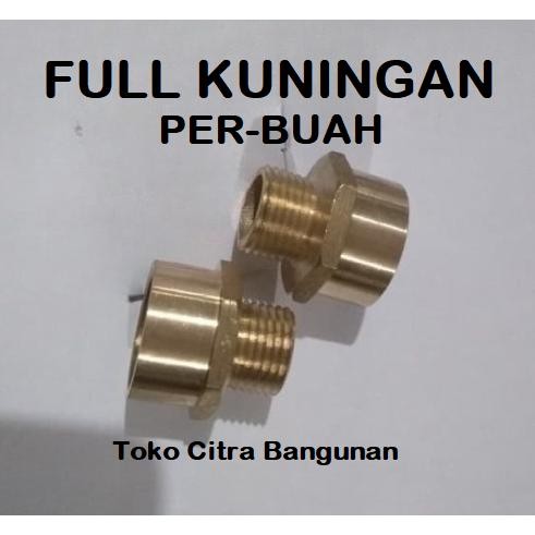 Jual ready sok besi sambungan sok drat dalam 3/4 inch drat luar 1/2 ...