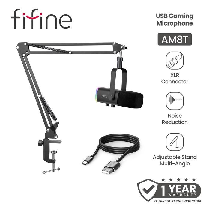 Jual Fifine AM8T USB Microphone for Live Recording Studio Microphone ...