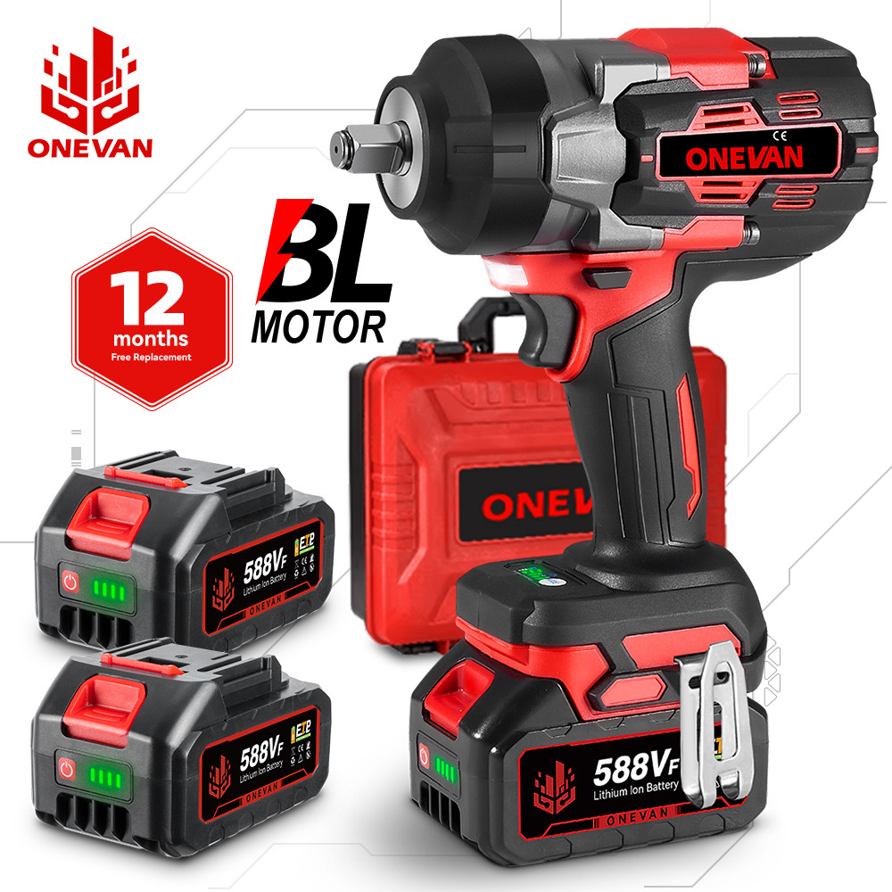 Jual New ONEVAN 2800N.M Brushless Electric Impact Wrench 2800W 1/2 Inch ...