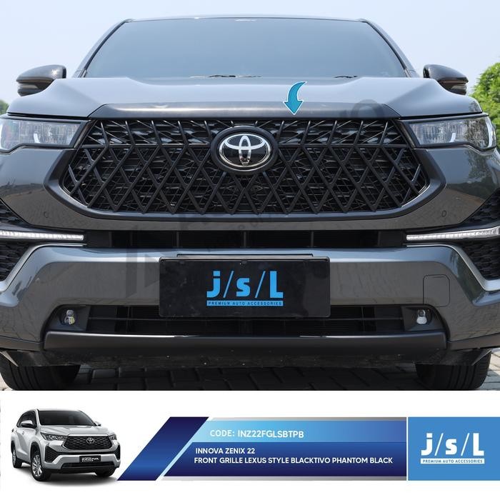 Jual Innova Zenix Front Grille Lexus Blacktivo Phantom Black JSL Grill ...