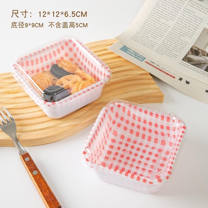 Jual (10pcs 50pcs) Tray Mika Korean Dessert Box Kotak Cold Milk Bun ...
