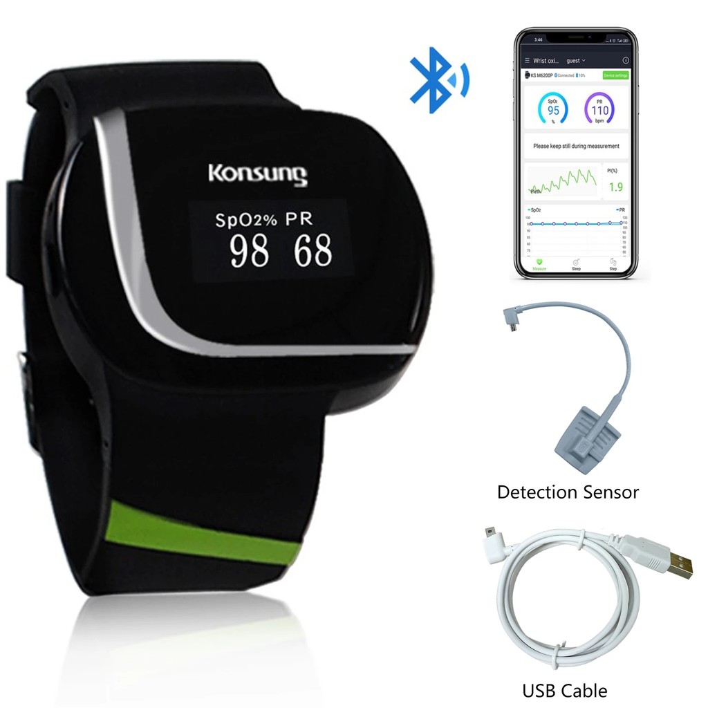 Jual New Intelligence Portable Wrist Pulse Oximeter Blood Oxygen Heart ...