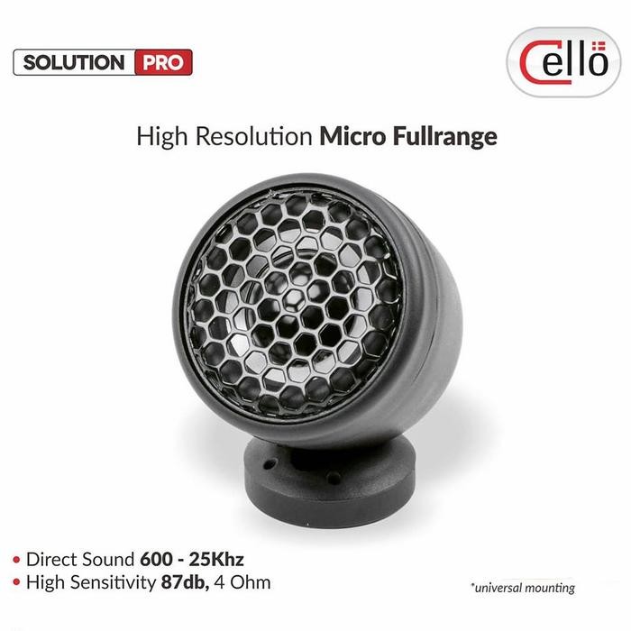Jual Speaker Micro Fullrange Cello Solution Pro plus mounting universal ...