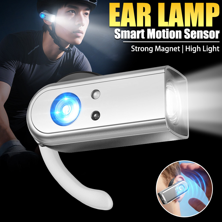 Jual IMPORT Mini LED Sensor Headlamp Type-C Rechargeable Portable Ear ...