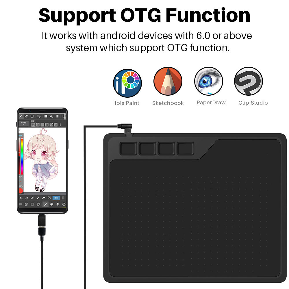 Jual GAOMON S620 6.5 x 4 Inches Digital Tablet Anime, Graphic Tablet ...
