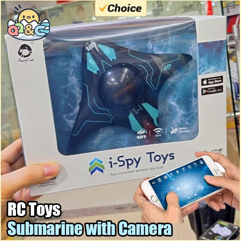 Jual RC Boat Submarine with Camera Underwater 6Ch Remote Control Wifi ...