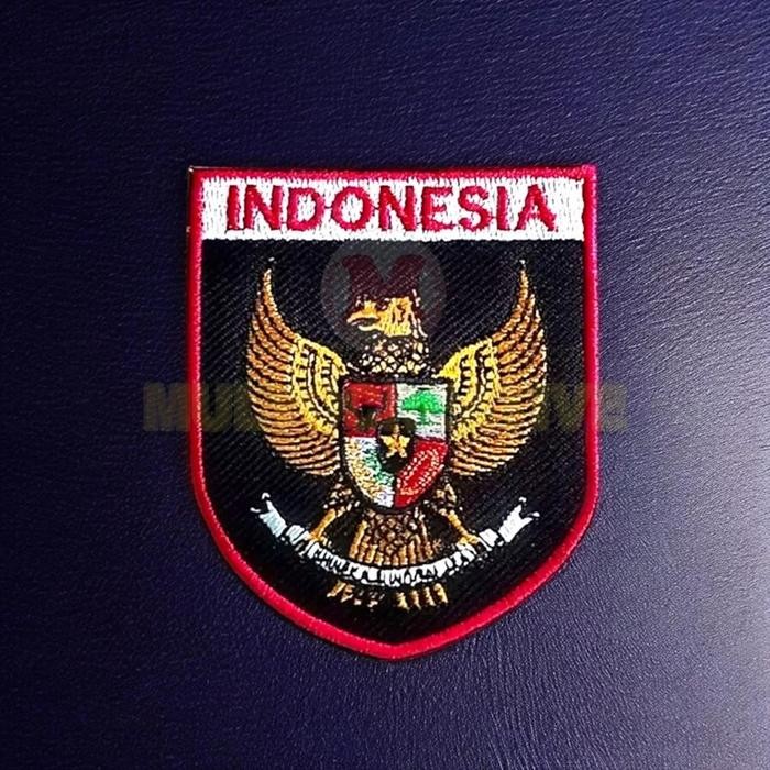 Jual Emblem Patch Bordir Garuda Bentuk Perisai Badge Perisai Garuda ...