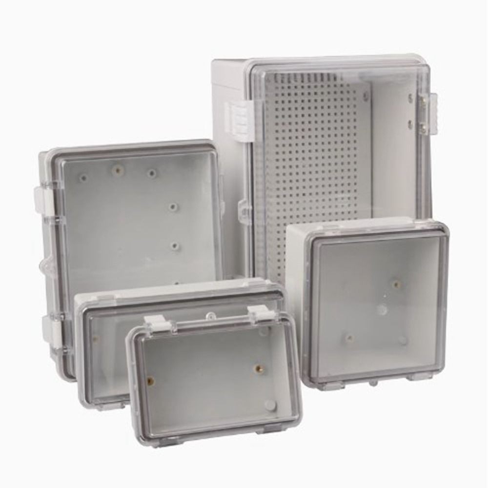 Jual IP67 Electrical Junction Box Enclosure With Hasp White Outdoor ...