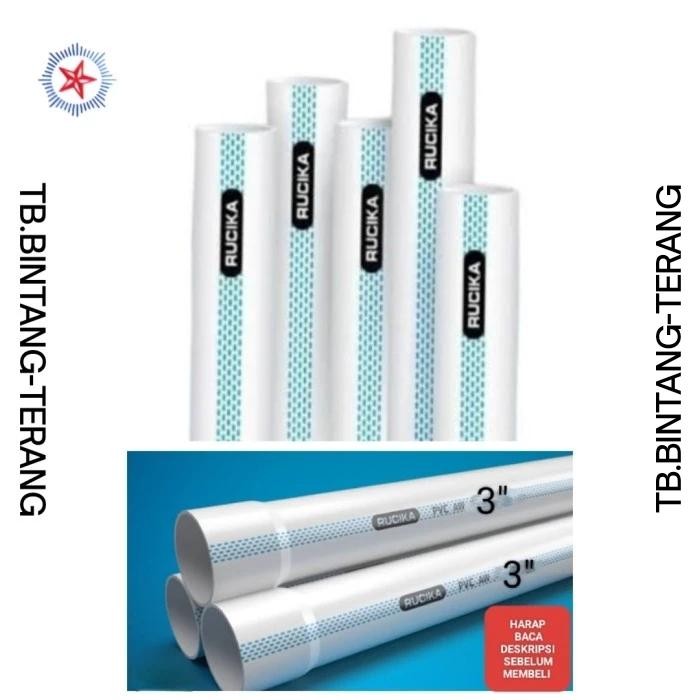 Jual Pipa Pvc Paralon Pralon Rucika Aw 3" Inch Eceran #Gratisongkir ...