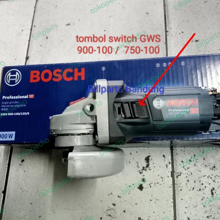 Jual ] tombol switch GWS 900-100 / 750-100 gerinda Bosch slepan saklar ...