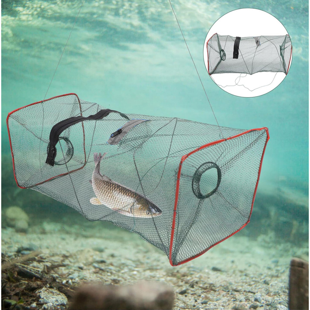 Jual Promo Jaring Pancing Ikan Udang Fishing Net Cage Foldable - SC619 ...