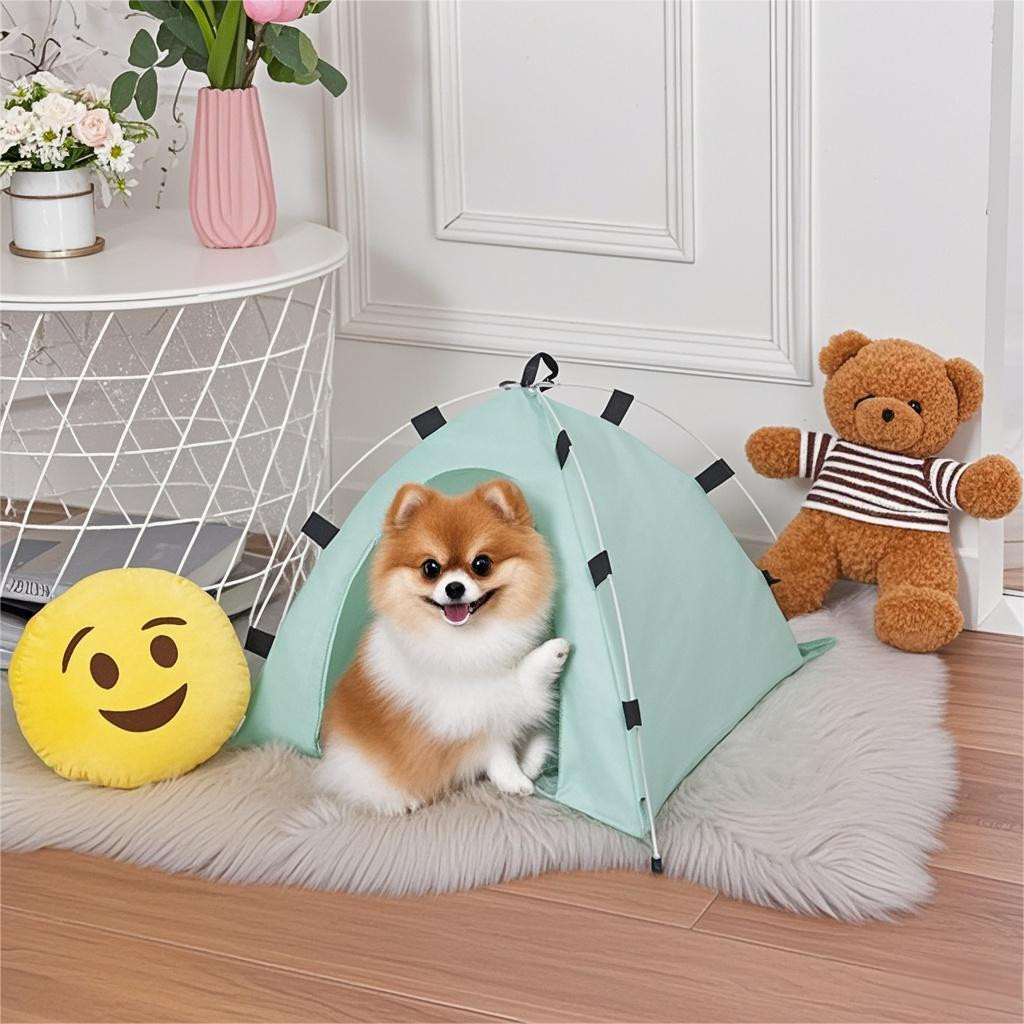 Jual Foldable pop up dog tent cat shelter pet fence tent for small ...