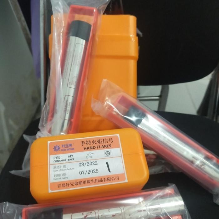 Jual Hand Flare Snal SOS Red Smoke Marine Safety Emergency Liferaft ...