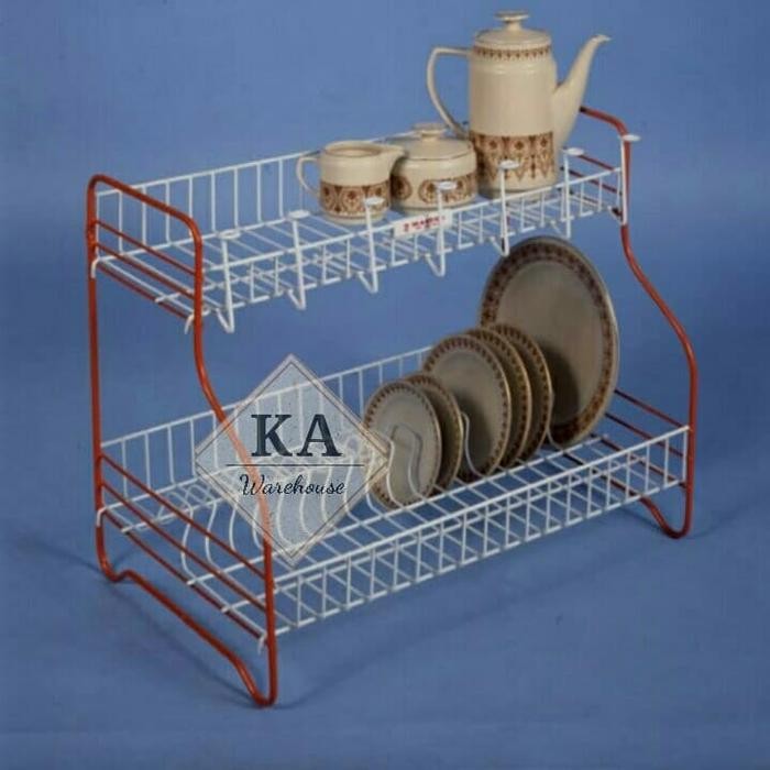 Jual Rak Piring Besi / Rak Besi Master Susun 2 (Gojek/Grab) | Shopee ...