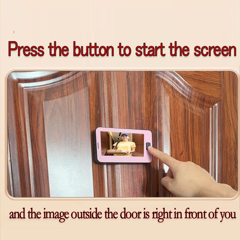 Jual Cat Eye Door Bell Monitor Peephole Viewer 4.3inch screen 170Ultra ...