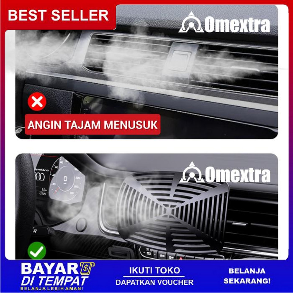 Jual FREE ONGKIR WIND BENDER PENUTUP VENTILASI ANGIN AC MOBIL OMEXTRA ...