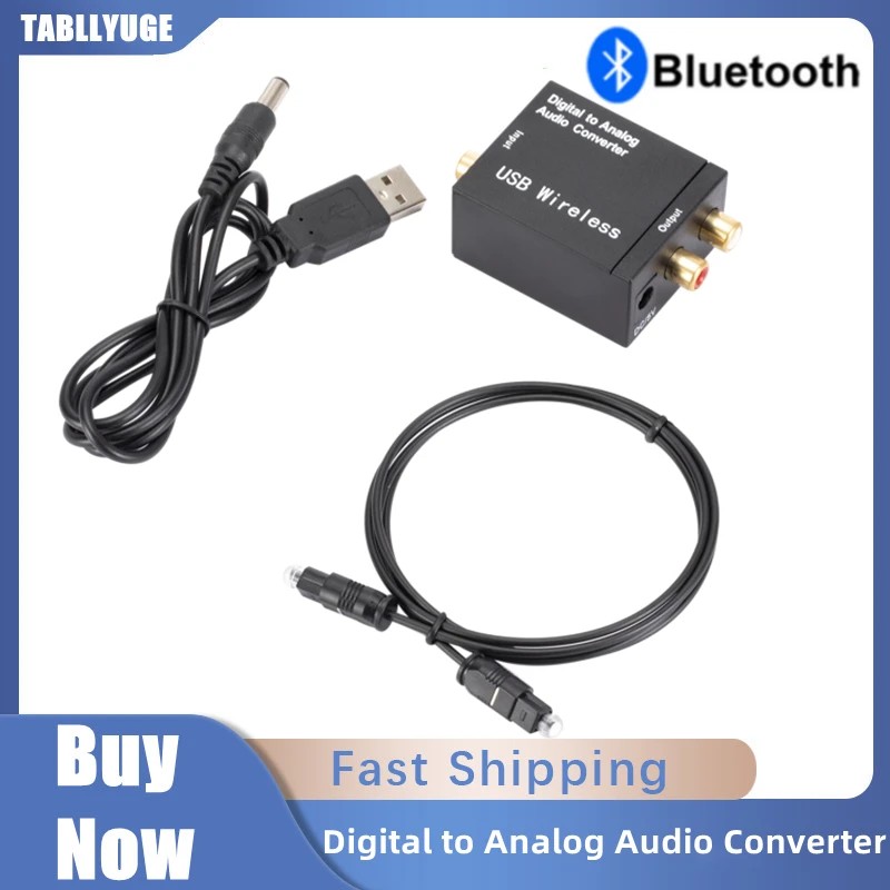 Jual USB Digital to Analog Audio Converter Optical Fiber Coaxial Signal ...