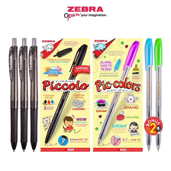 Jual ZEBRA PULPEN PAKET HEMAT - PICCOLO SERIES | Shopee Indonesia