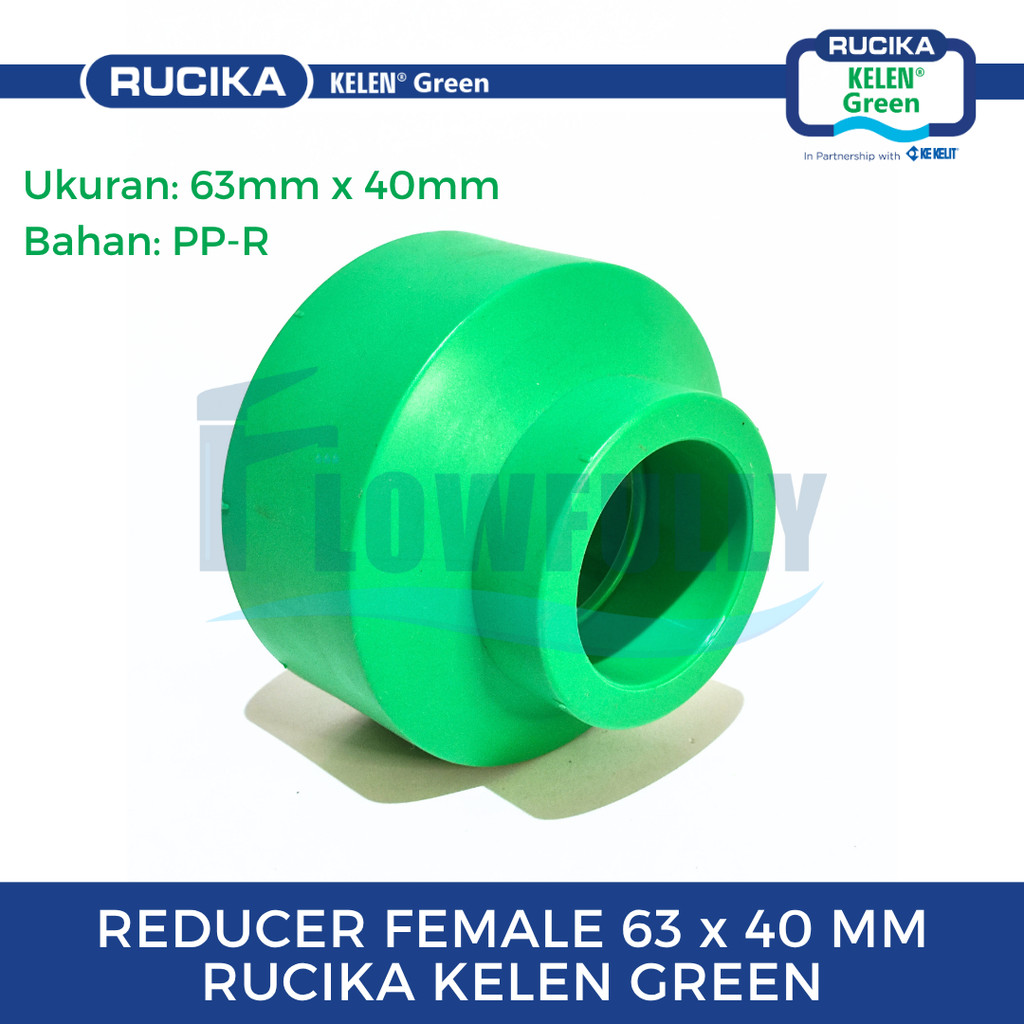 Jual REDUCER FEMALE 63 x 40 MM PPR RUCIKA GREEN WAVIN TIGRIS VLOK SOCK ...