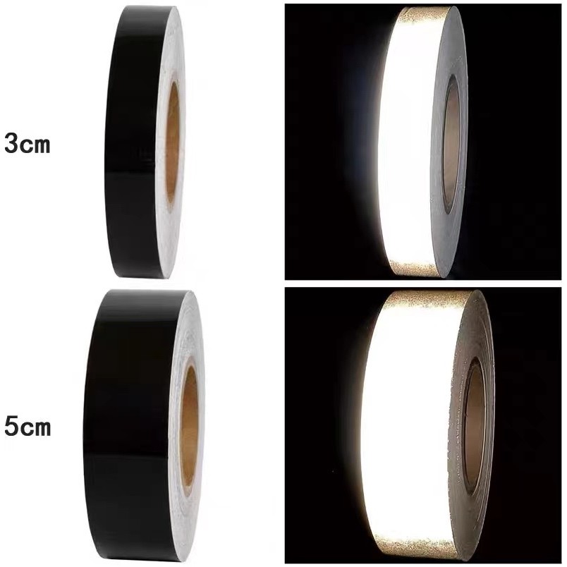 Jual Black Reflective Sticker Tape, High Brightness Collision Warning ...