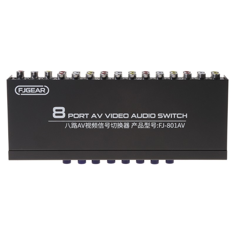 Jual 8-Way AV Switch RCA Switcher 8 in 1 out Composite Video L/R ...