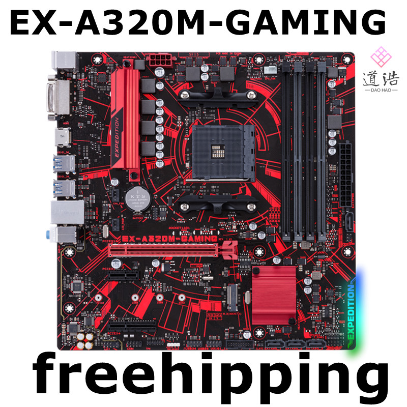 Jual For EX-A320M-GAMING Motherboard 64GB M.2 DVI HDMI USB2.0 USB3.0 ...
