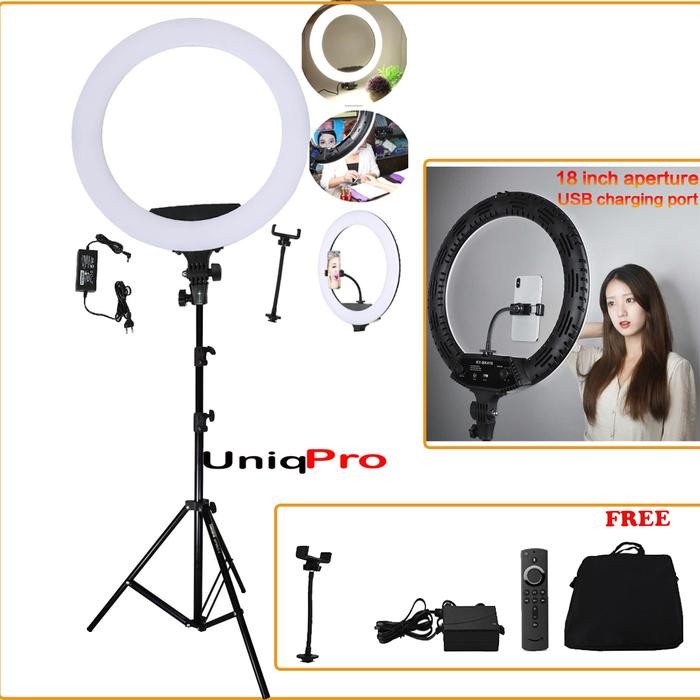 Jual RING LIGHT 18 INCH 65W Led Ring light 18In wit stand Ringlight 18 ...