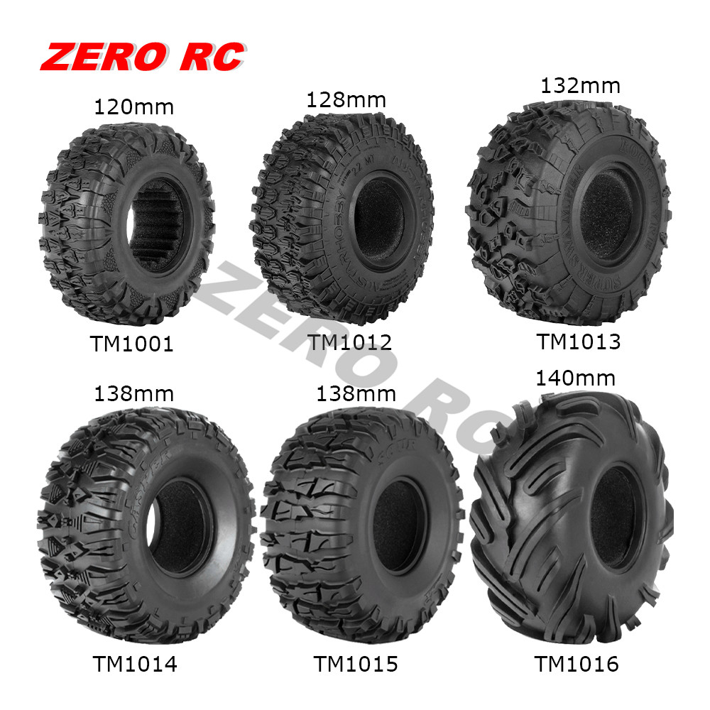Jual RC Crawler Tyre 120-140mm 2.2" Rock Terrain Truck Tires Foam ...