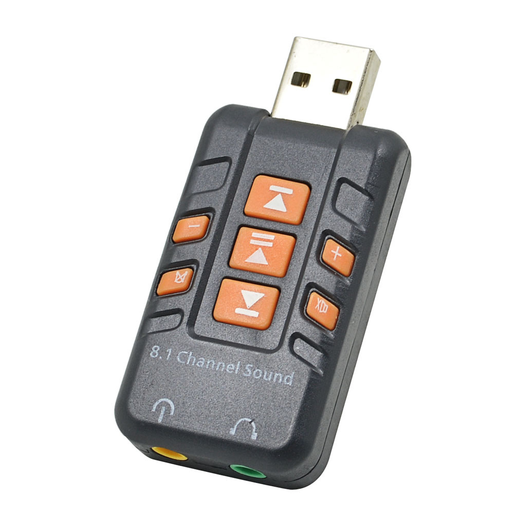 Jual New Arrival USB To 3D Audio External USB Sound Card 8.1 Channel ...