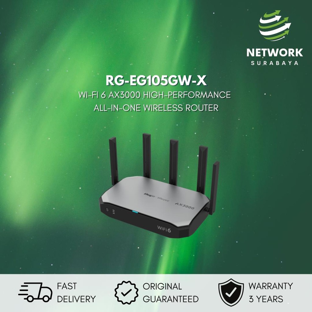 Jual RUIJIE REYEE RG-EG105GW-X AX3000 Dual Band enterprise-grade Wi-Fi 6 router | Shopee Indonesia