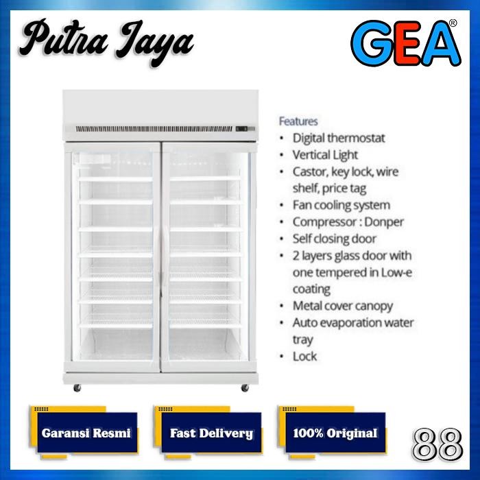 Jual GEA Showcase Display Cooler 2 Pintu EXPO-1000VFC / EXPO 1000VFC ...