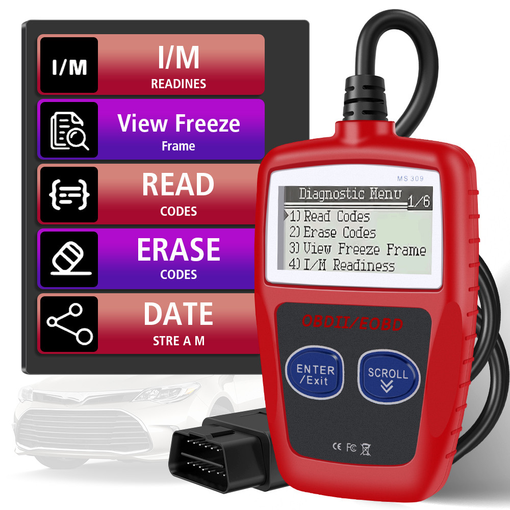 Jual 16 Pin Obd2 Code Reader Obd 2 Scanner Universal Version Digital ...