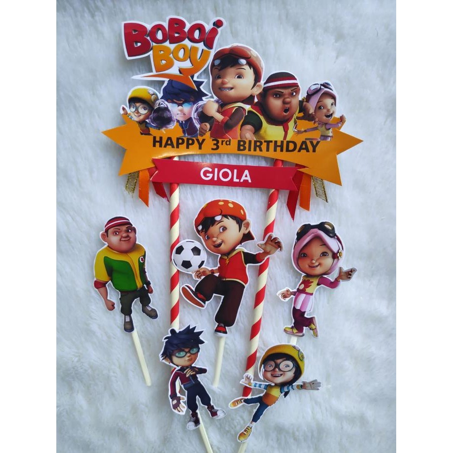 Jual Cake Topper Boboiboy / Topper boboiboy / Hiasan Kue Boboiboy ...
