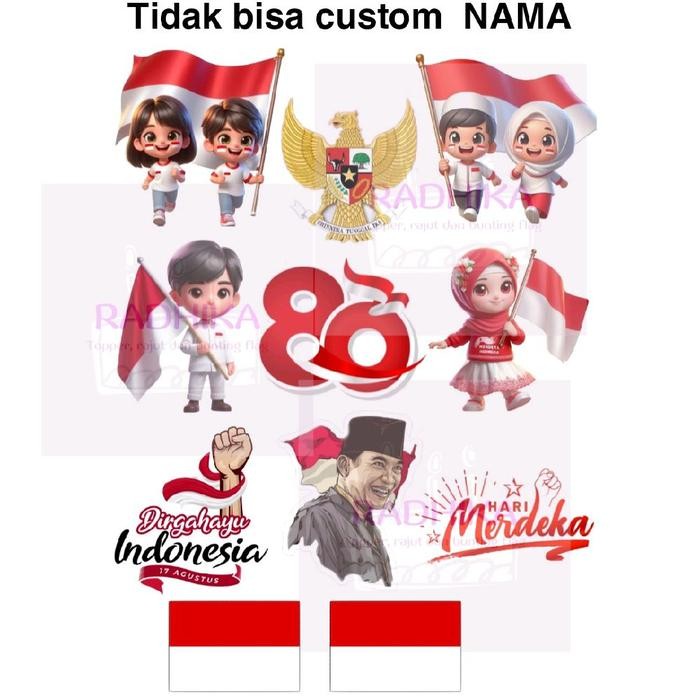 Jual (Allthebest) Topper Agustusan gapura Kemerdekaan / 17 Agustus ...