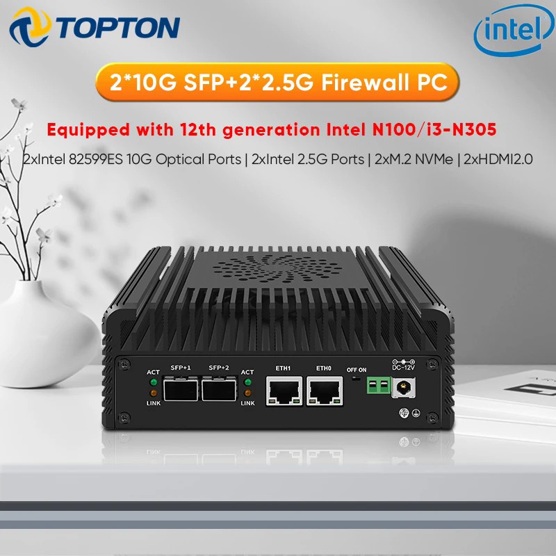 Jual 12th Gen Firewall Mini PC Intel i3 N355 N305 N150 Soft Router ...