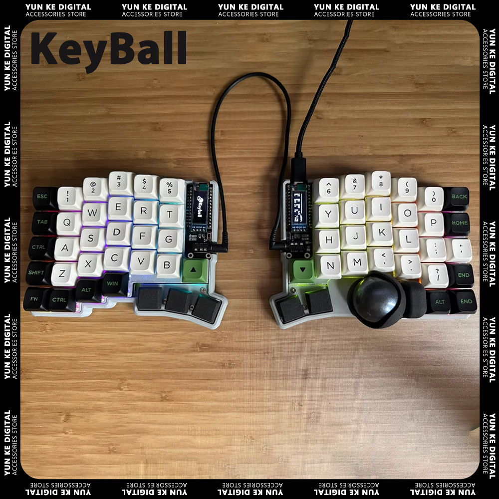 Jual Keyball 39/44/61 Split Keyboard Kit with Trackball Screen ...