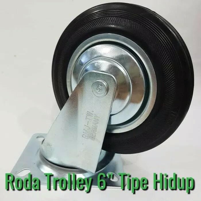 Jual Masih Ada.! Roda 6" Hidup Roda Karet 6 Inci Roda Troli Trolley ...