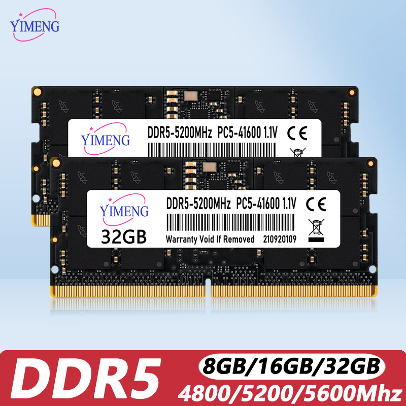 Jual DDR5 8GB 16GB 32GB Laptop Memory Ram 4800 5200 5600Mhz 1.1V 262Pin ...