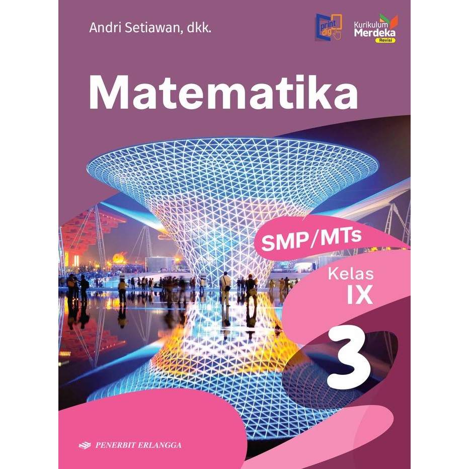 Jual BUKU ERLANGGA (ORIGINAL) MATEMATIKA SMP/MTS KELAS 9 KURIKULUM MERDEKA REVISI | Shopee Indonesia