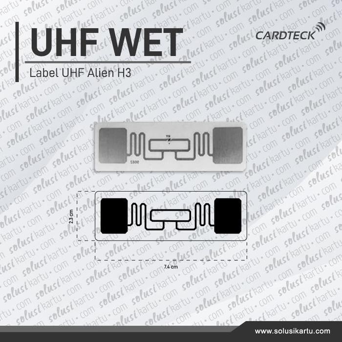 Jual UHF WET INLAY RFID TAG ALIEN H9 Sticker FOR ASSET MANAGEMENT ...