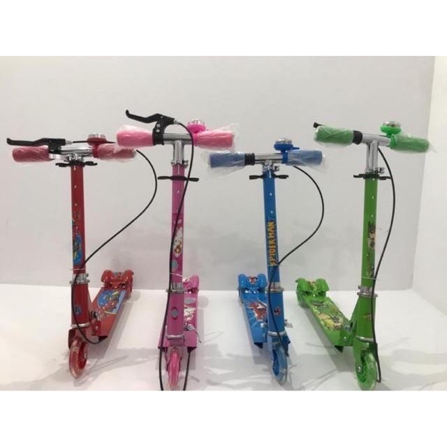 Jual Scooter /Otoped / Skuter Anak Roda 3 Karakter Warna + BELL MURAH ...