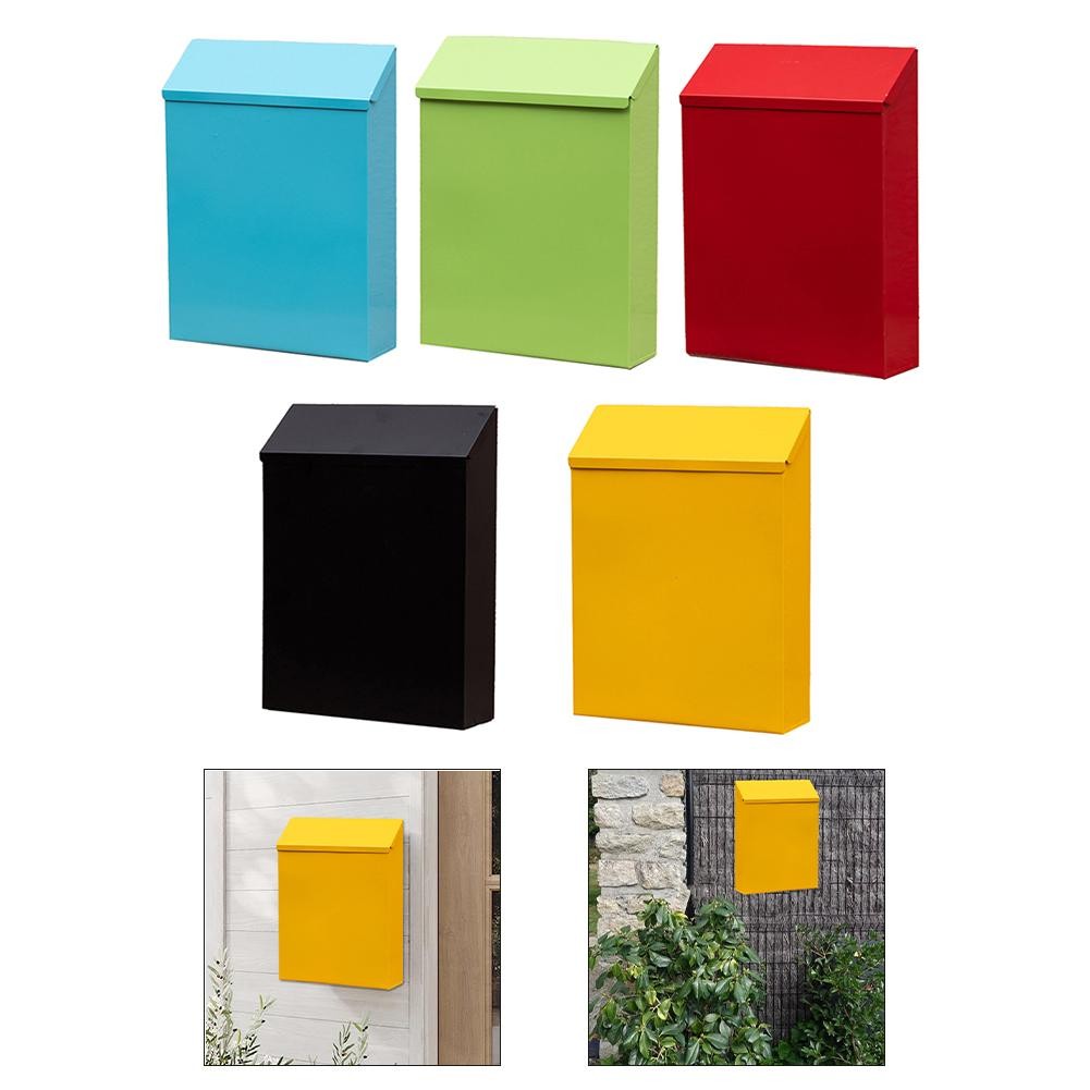 Jual Wall Mounted Mailbox With 2 Keys Newspaper Holder Box Letter Box ...