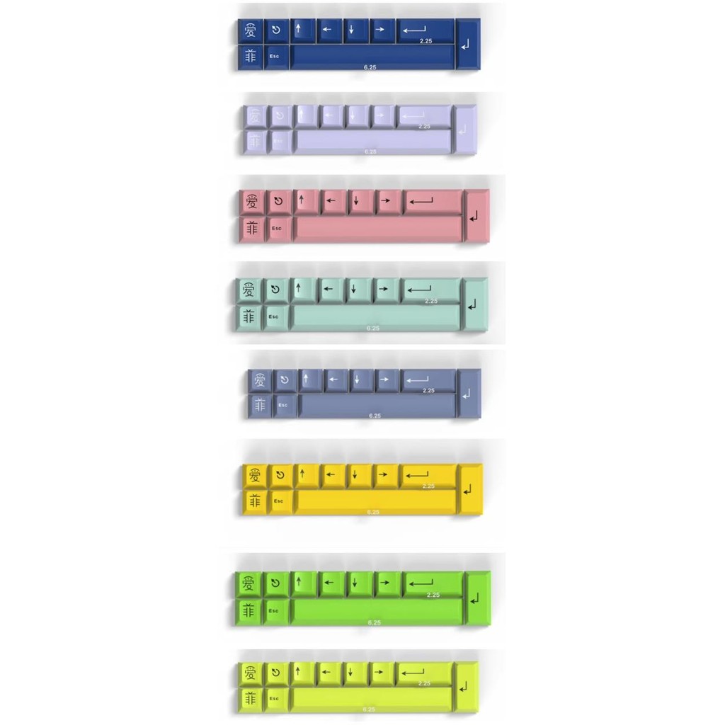Jual (Expert) Doubleshot Accent Cherry Profile Keycaps Escape Arrow ...