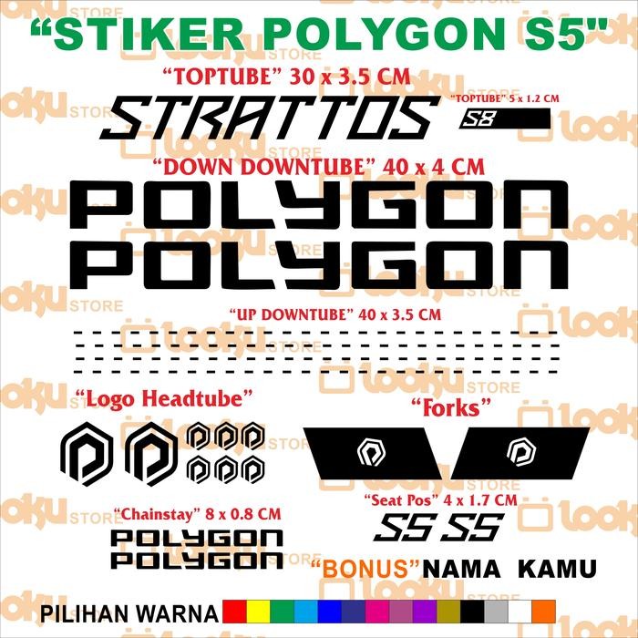 Jual Stiker Polygon Strattos S5 Decal Sepeda Roadbike | Shopee Indonesia