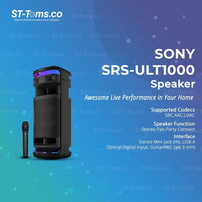Jual Sony SRS-ULT1000 / ULT TOWER 10 / ULT 1000 Powerful Bass RGB ...